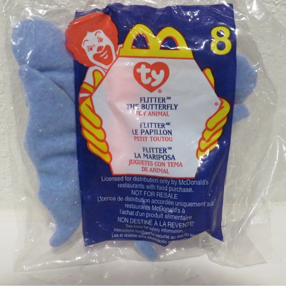 Ty | Toys | Flutter The Butterfly 8 999 Ty Teenie Beanie Babies ...